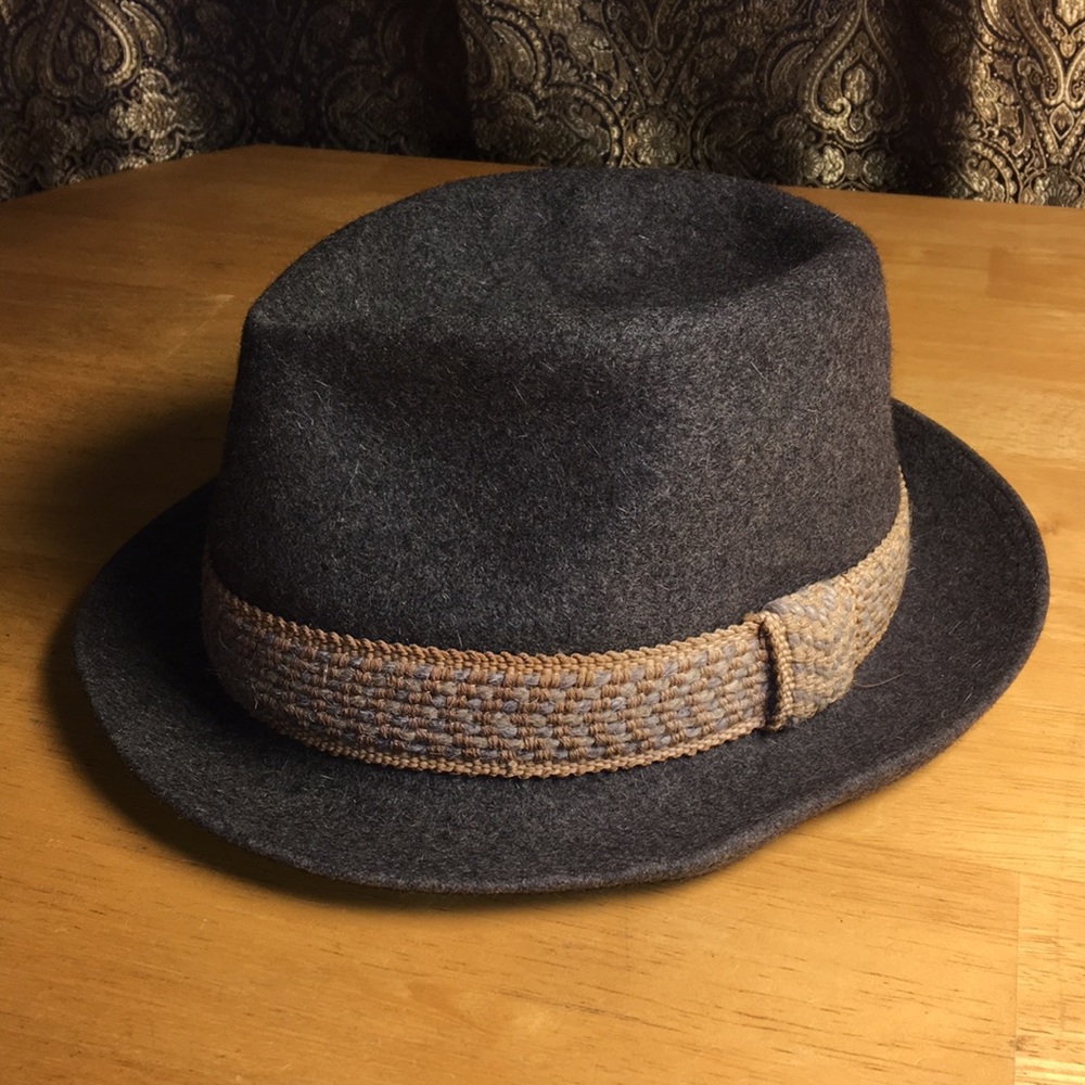 Vintage Van Dyke Hatters New York Hat Trilby Cap Grey… - Gem